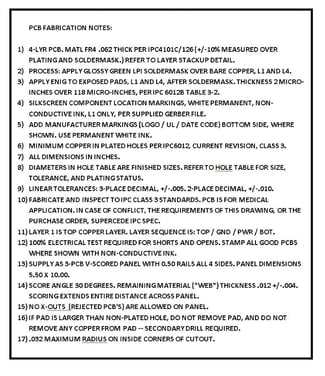 Creating Standard PCB Fabrication Notes