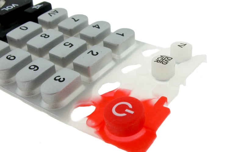 Silicone Rubber Keypad Color Application Design for Manufacturing