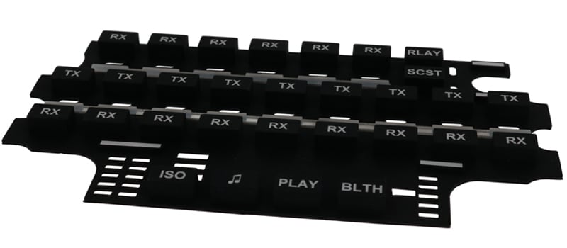 Silicone Rubber Keypad Color Application Design for Manufacturing