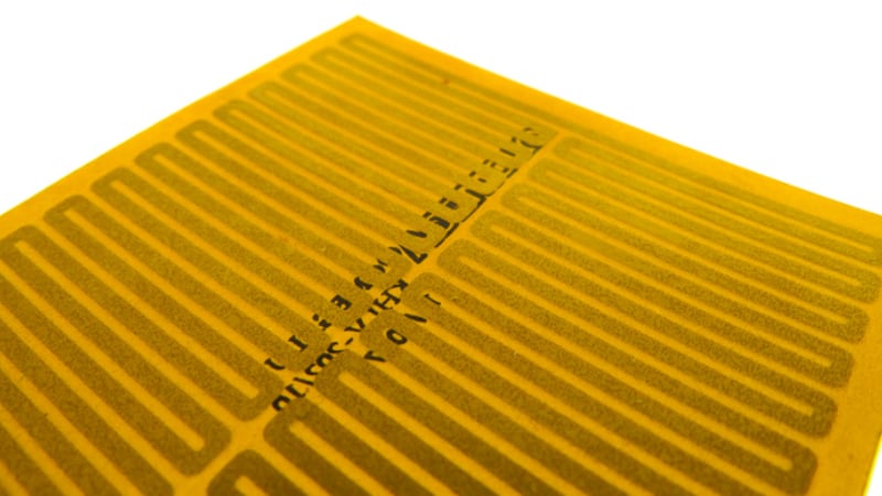 Flexible Heaters: Thickness and Spacing Elements Effect on Performance