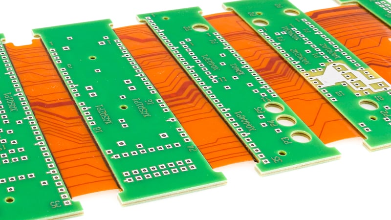 Flexible Epoxy Strain Reliefs in Rigid-Flex PCB Designs